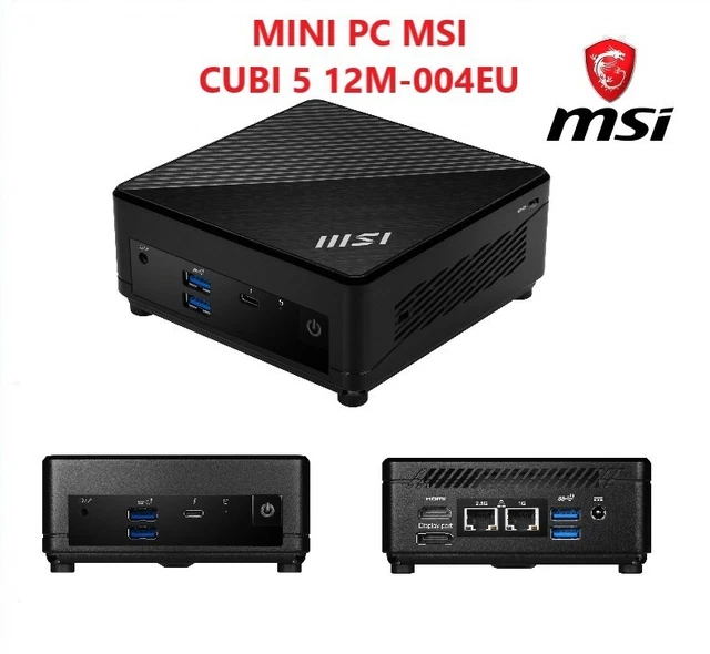 MINI PC MSI Intel Core I3-1215U 8Gb Ram 256Gb Ssd Win 11 Pro Cubi 5 12M ...