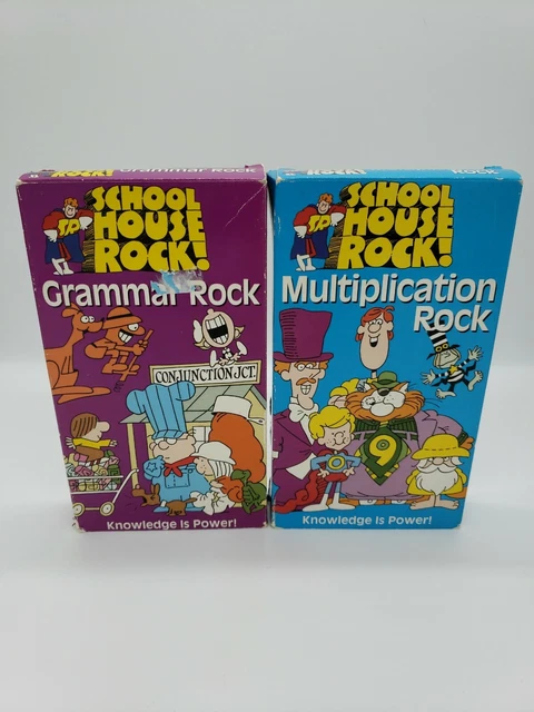 SCHOOLHOUSE ROCK! - Grammar Rock~ Multiplication Rock VHS £5.47 ...