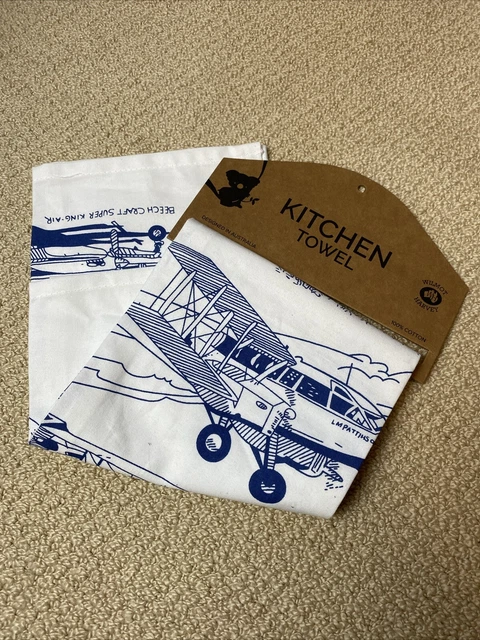 ROYAL FLYING DOCTOR Service Airplanes John Flynn Tea Towel $5.00 ...