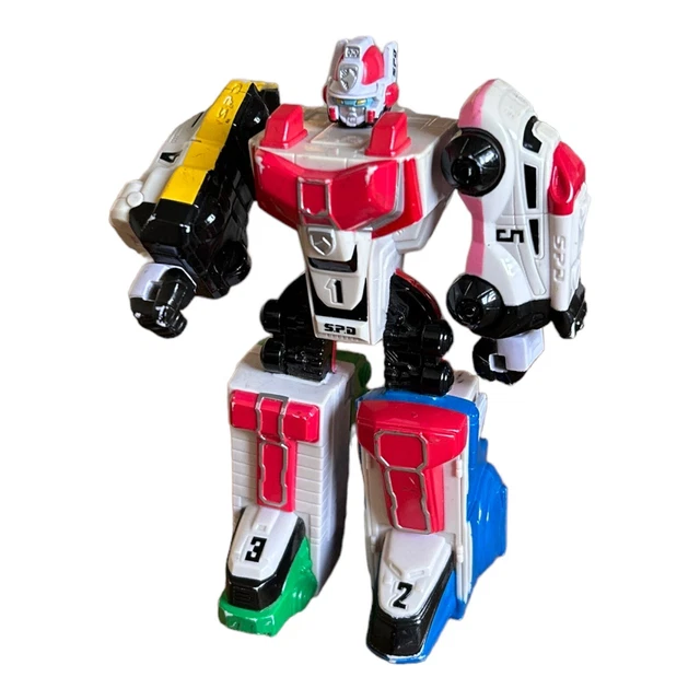 VINTAGE POWER RANGERS SPD Mini Megazord Bandai Action Figure Toy £9.99 ...