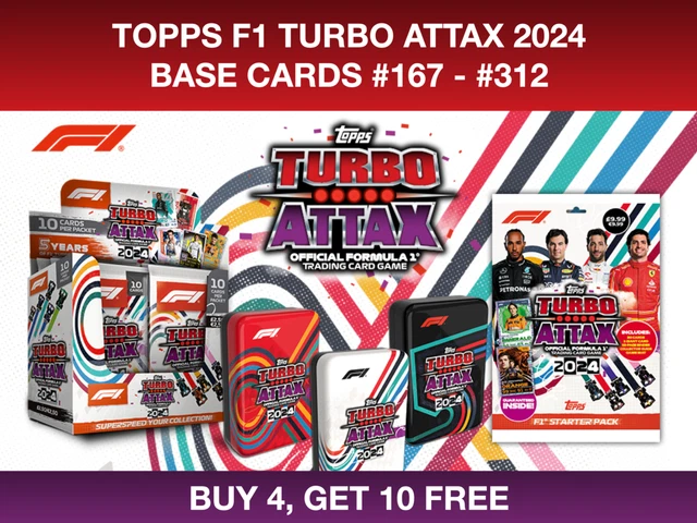 TOPPS F1 TURBO Attax 2024 Base Cards #167 - #312 £1.25 - PicClick UK