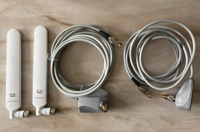 CISCO SMA 5G 4G LTE 3m Extension Stand 4g-ae010-r & Antenna Pair 5G ...