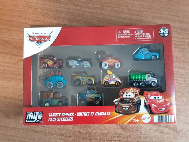 DISNEY PIXAR CARS Mini Racers Variety 10-Pack Mattel Toys Ages 3+ New ...