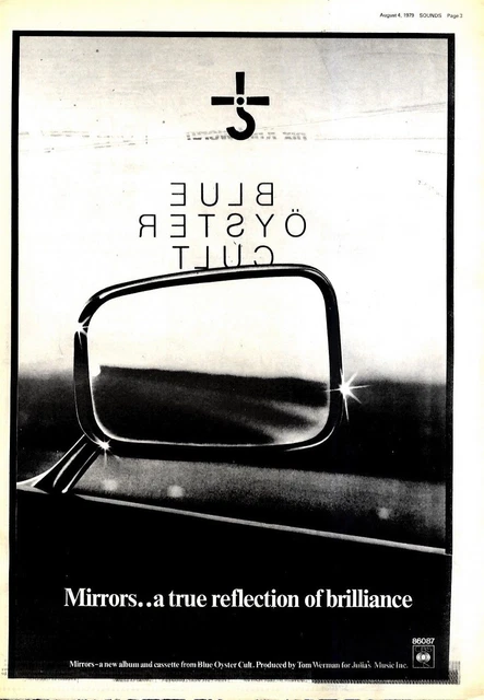 F29 ADVERT 15X11 Blue Oyster Cult : Mirrors Album £15.99 - PicClick UK