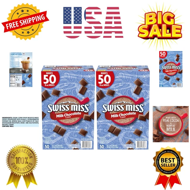 MILK CHOCOLATE FLAVOR Hot Cocoa Mix,1.38 oz. 50-Count,Pack of 2 £27.37 ...