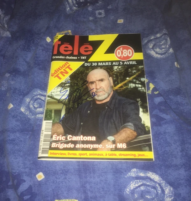 MAGAZINE TÉLÉ Z Eric Cantona Collector Rare Dedicace Autograph EUR 199 ...