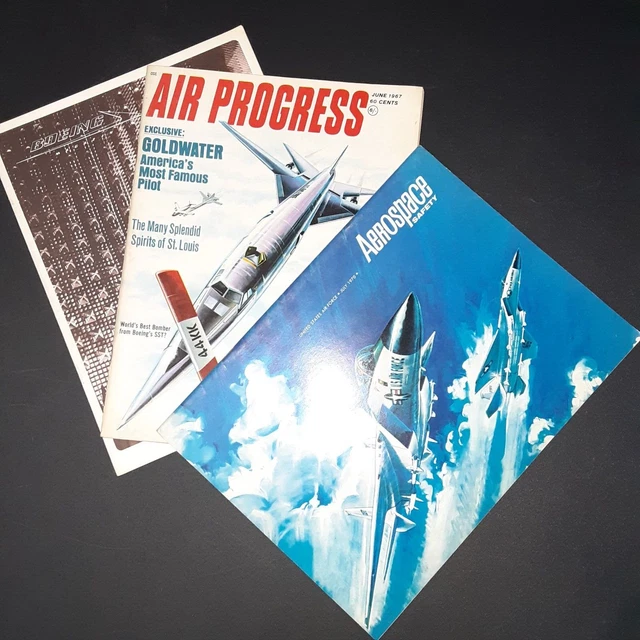 VINTAGE AVIATION PUB. Lot Air Progress 1967, Aerospace Safety 1970 ...
