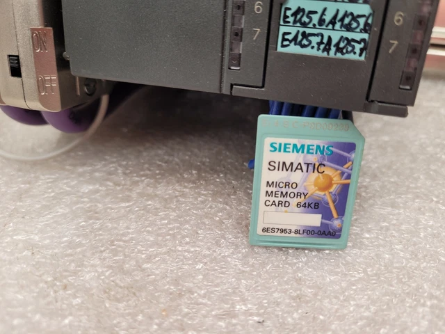 SIEMENS SIMATIC S7 300 CPU 313c-2dp 6es7 313-6ce00-0ab0 + memory CARD ...