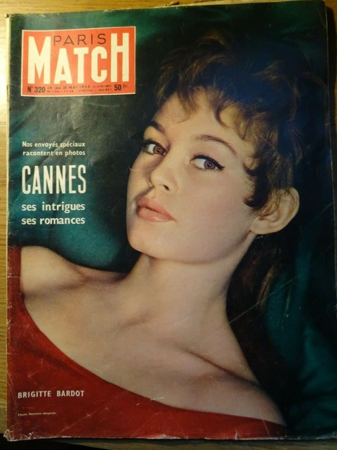 PARIS MATCH N°320 14 mai 1955 Brigitte Bardot au Festival de Cannes 1955 H31 EUR 5,00 - PicClick FR