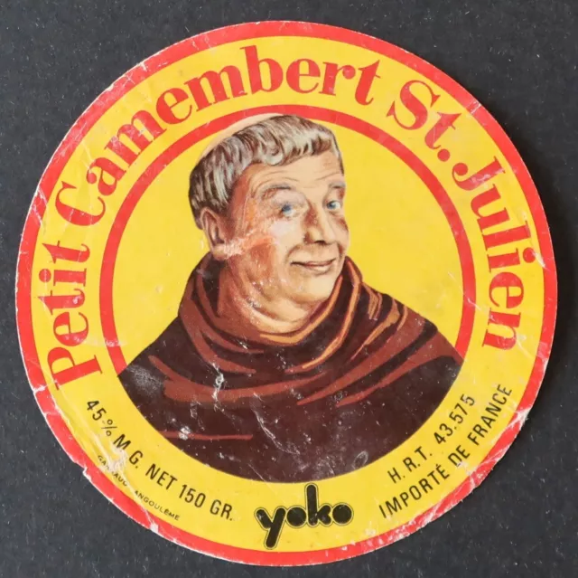 ETIQUETTE FROMAGE PETIT CAMEMBERT St JULIEN Yoko cheese label 30 EUR 2 ...