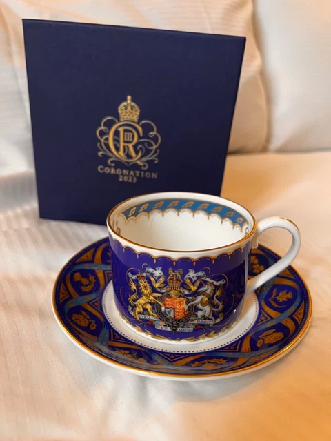 OFFICIAL ROYAL COLLECTION King Charles III Coronation Teacup & Saucer £ ...