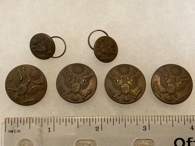 AUTHENTIC WWI US Army Uniform Buttons $144.51 - PicClick AU