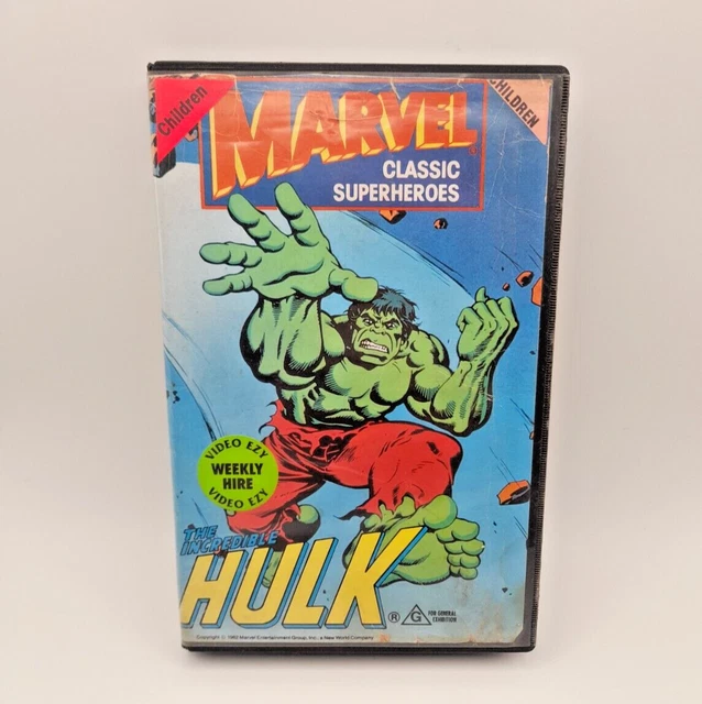 THE INCREDIBLE HULK Marvel Classic Superheroes VHS Video Tape 1982 ...
