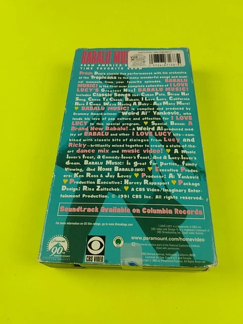 BABALU MUSIC: I Love Lucy's Greatest Hits (VHS, 2003, Standard Version ...