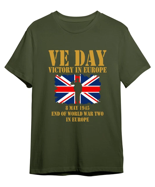 VE DAY VICTORY In Europe 80th Anniversary T Shirt, World War II ...