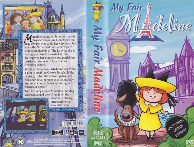 MADELINE MY Fair Madeline Vhs Video Pal~ A Rare Find $19.99 - PicClick AU