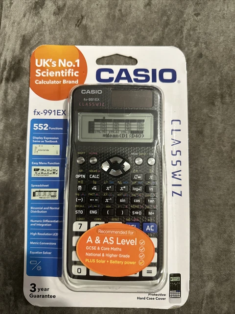 CASIO FX-991EX CLASSWIZ Scientific Calculator - Black £20.00 - PicClick UK