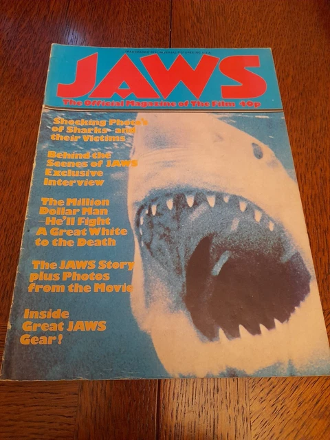 JAWS THE OFFICIAL Magazine Of The Film: 1975 Rare Promotional Magazine ...