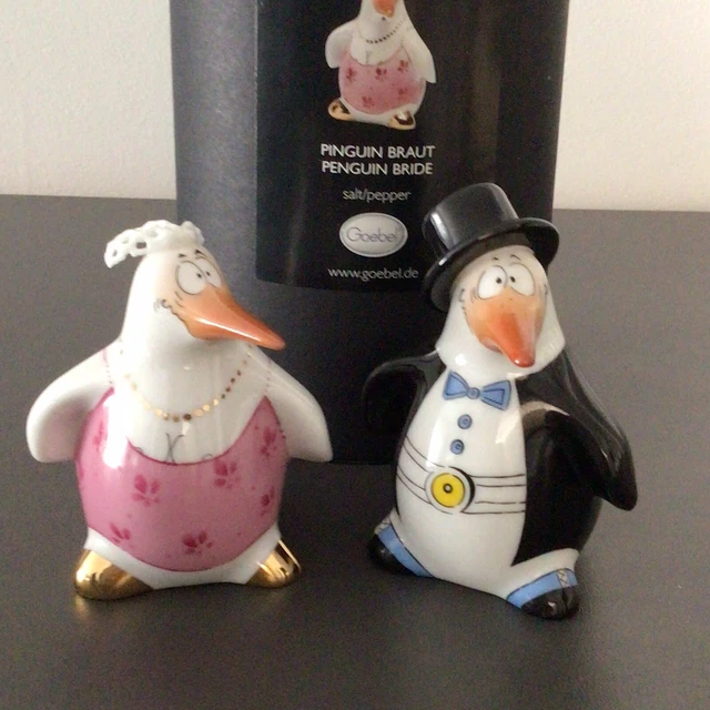 GOEBEL , Adam & Ziege Salzstreuer Pinguin Brautpaar EUR 39,00 - PicClick DE