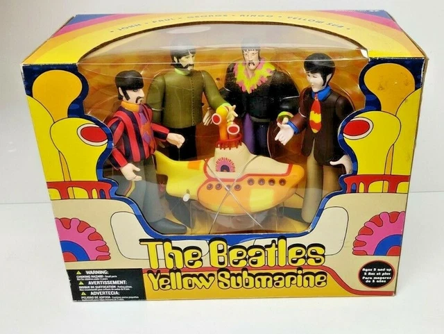 THE BEATLES YELLOW Submarine by Spawn McFarlane Toys V Rare Hard to ...