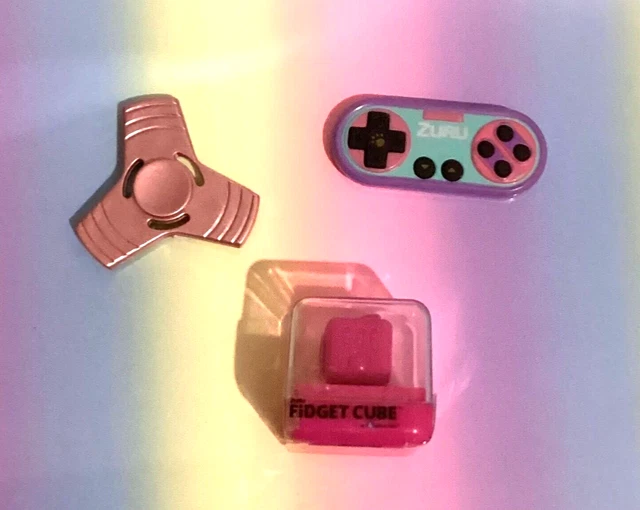 ZURU MINI BRANDS Bundle GAMES CONSOLE CONTROLLER Hand Held FIDGET CUBE ...