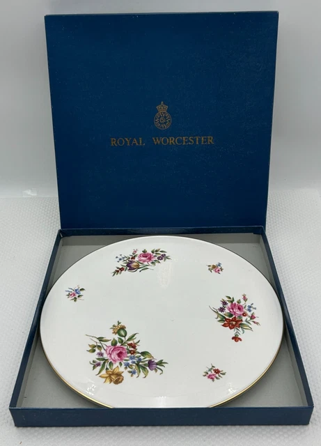 ROYAL WORCESTER CAKE Stand Plate 11 inches Fine Bone China Made In ...