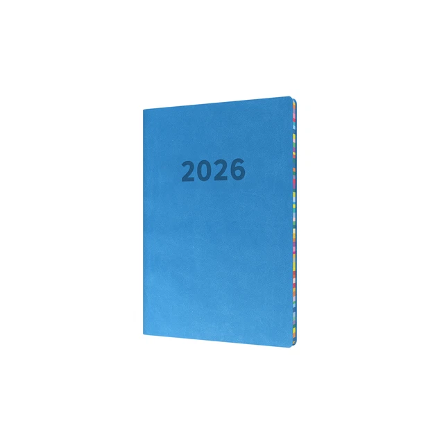 2026 DIARY COLLINS Edge Rainbow A5 Week to View Blue ED153.U57 $21.95 ...