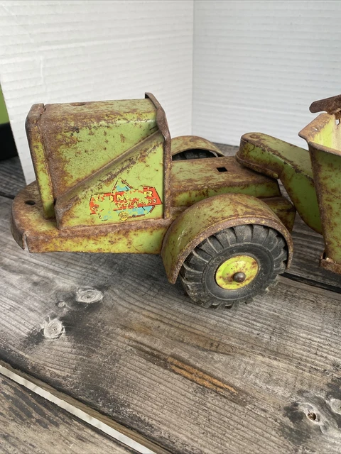 VINTAGE MARX LUMAR Toy Truck Earth Hauler Pressed Steel $54.99 ...