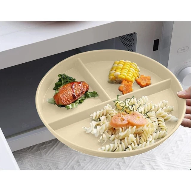 PIATTO SFREGAMENTO ROTONDO per cena 3 scomparti piatti divisi cucina ...