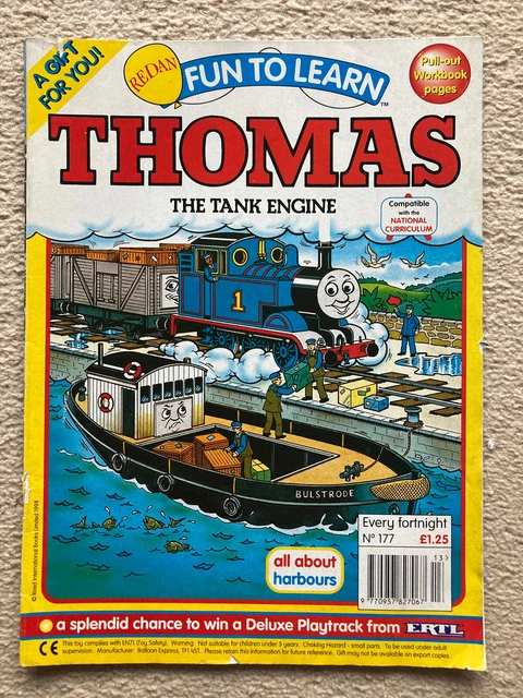 THOMAS THE TANK Engine Fun to Learn Issue 177 From 1998 With Poster £5. ...