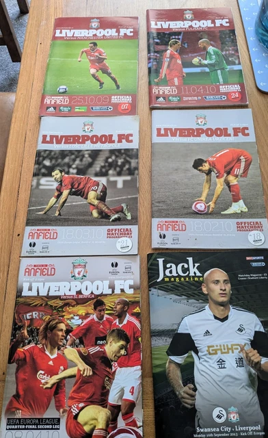 LIVERPOOL FC OFFICIAL Match day Programme Bundle £9.99 - PicClick UK