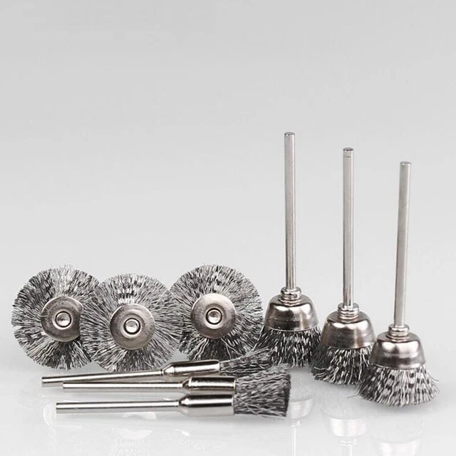 STAINLESS STEEL WIRE Brush Wheel Buffing Polish Dremel Rotary Tool 2 ...