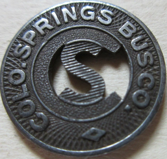 COLORADO SPRINGS BUS Co Good For One Fare Transit Token (K225R) $9.50 ...