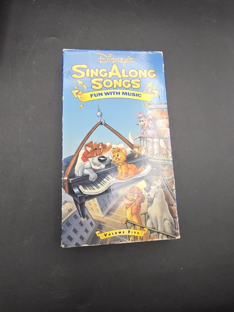 DISNEYS SING ALONG Songs - Fun With Music VHS Tape 1993 Volume 5 Kids ...