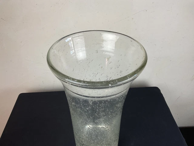 GRAND VASE CRISTAL bullé cristallin France DLG daum , biot EUR 180,00 ...