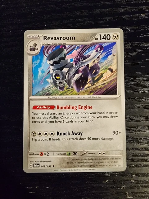 REVAROOM 142/198 SCARLET and Violet Build and Battle Non-Holo Pokemon ...