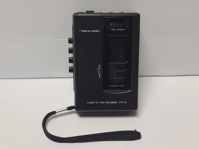 REALISTIC CTR-22 CASSETTE Tape Player Recorder Mic Built-in Speaker ...