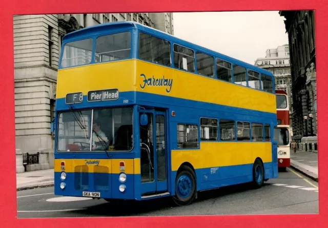 LIVERPOOL BUS PHOTO ~ Fareway 110: GKA90N: 1975 Merseyside East Lancs ...