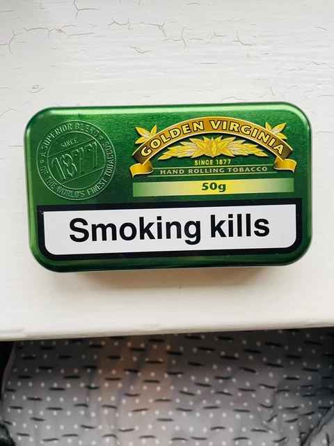 LIMITED EDITION 1877 Golden Virginia Tobacco Tin / With Rizzla's £2,500 ...