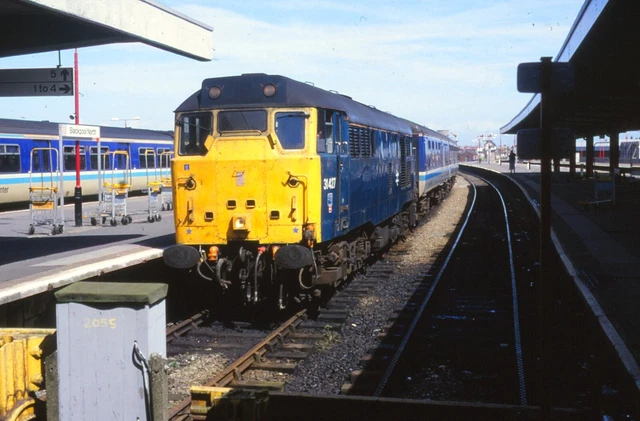 35MM SLIDE ORG+C/RIGHT BR DIESEL CLASS 31 427 BRUSH TYPE 2 BLACKPOOL ...