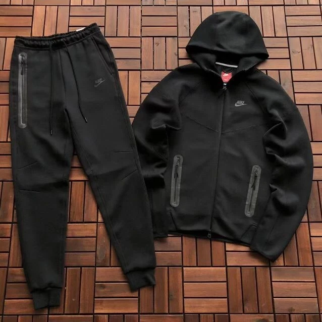 BLACK NIKE TECH Fleece Tracksuit Full-Zip Hoodie & Joggers BNWT Size Men's XS $239.99 - PicClick CA