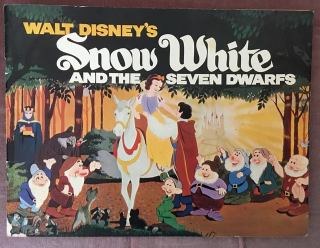 DISNEY'S SNOW WHITE and the Seven Dwarfs - Cinema Brochure 1972 £14.99 ...
