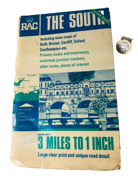 THE SOUTH TOWN Map RAC Tourist Collectable Vintage ra £5.76 - PicClick UK