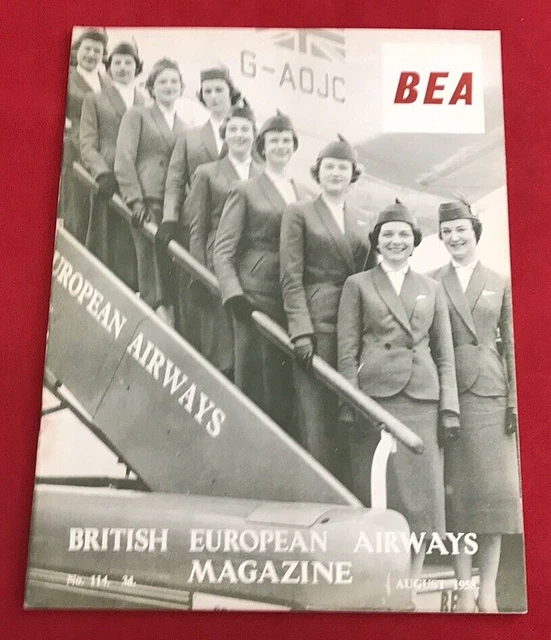 VINTAGE BEA BRITISH European Airways Magazine No.114 1958 £14.99 ...