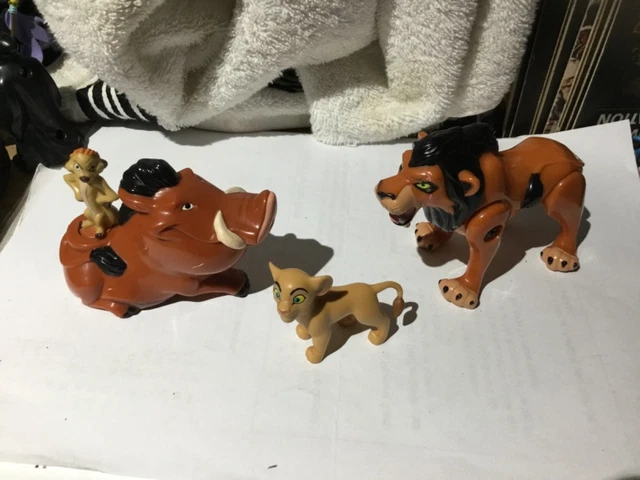 PUMBAA WITH TIMON, NALA & SCAR (LION KING) FIGURES/TOYS - 3pcs (DISNEY ...