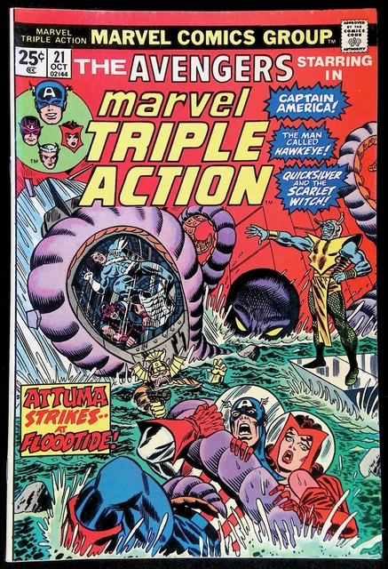 MARVEL TRIPLE ACTION Vol. 1 #21 ~ Bande Dessinée Vf 1974 ~ Couverture ...