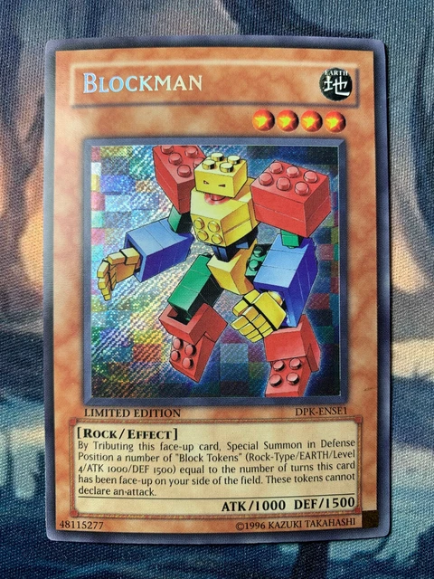 YU-GI-OH! TCG BLOCKMAN Duelist DPK-ENSE1 Limited Secret Rare NM $4.72 - PicClick CA