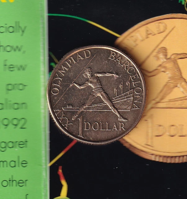 AUSTRALIAN: 1992 $1 Olympiad Barcelona Coin EUR 14,92 - PicClick FR