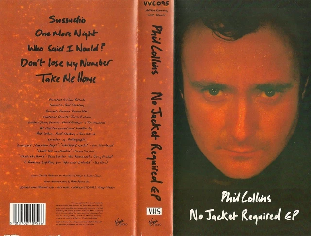 PHIL COLLINS - No Jacket Required (EP) [VHS] [VHS Tape] £24.99 ...