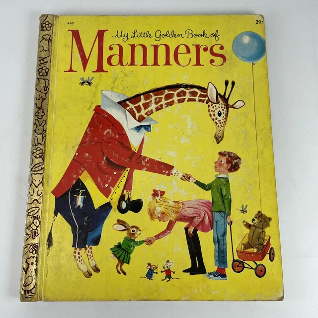 MY LITTLE GOLDEN Book Of Manners Vintage1969 C Edition Peggy Parish ...